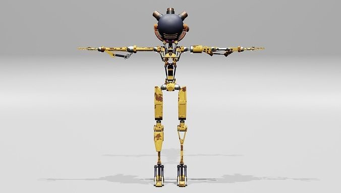 post apocalyptic robot 3D model animated | CGTrader