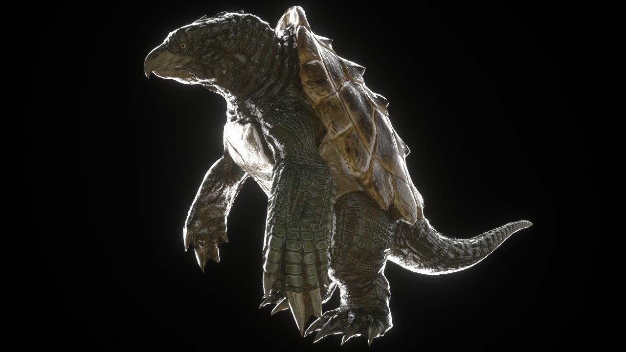 Turtle monster free 3D model | CGTrader