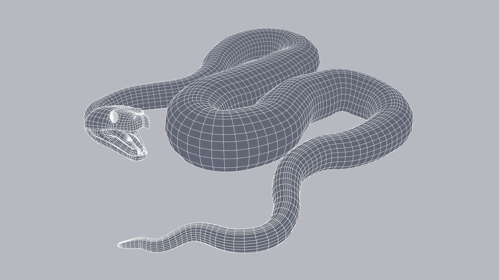 3D model Zebra Jungle Carpet Python - Static Poses VR / AR / low-poly ...