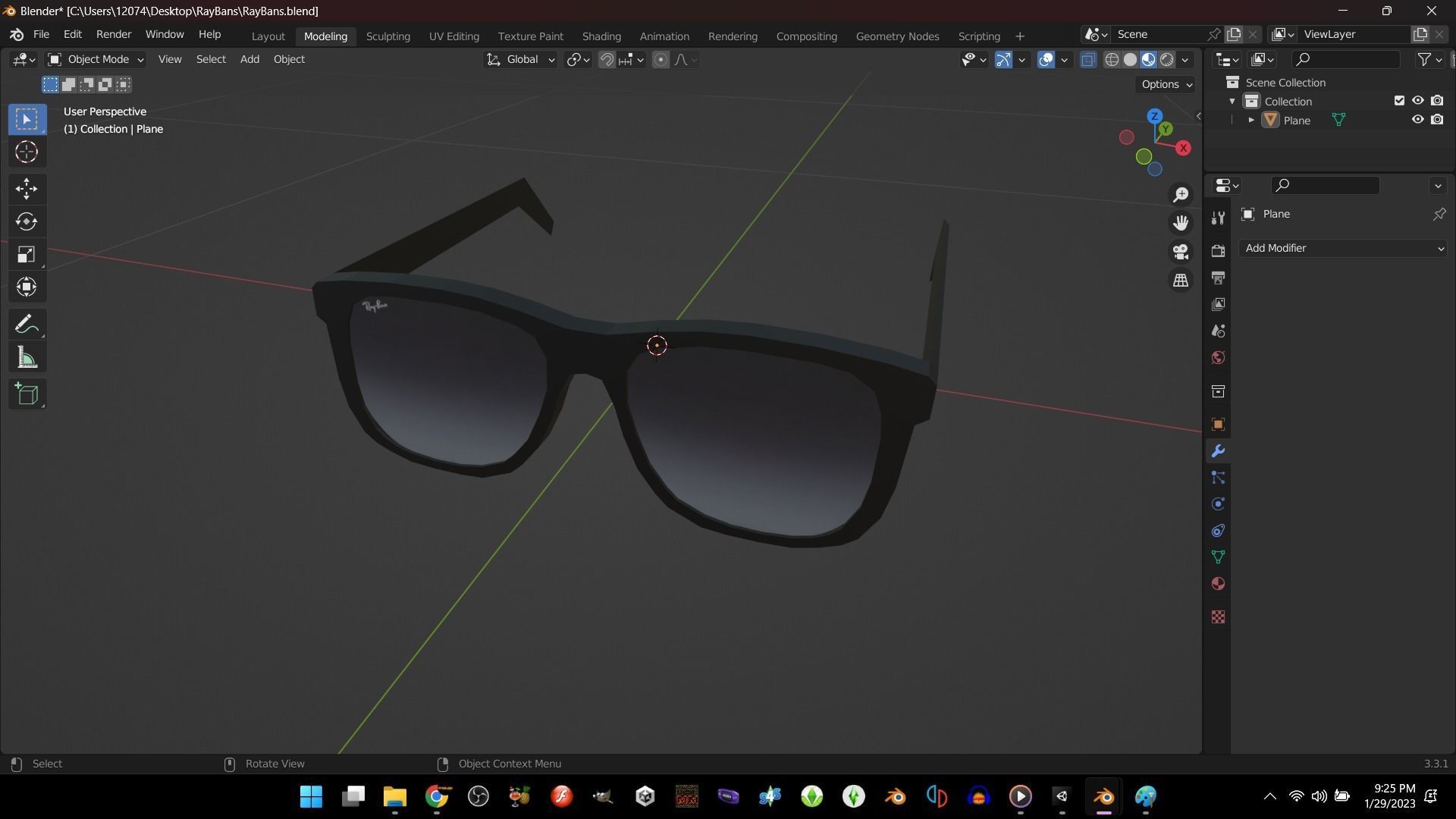 low poly ray bans free VR / AR / low-poly 3D model | CGTrader
