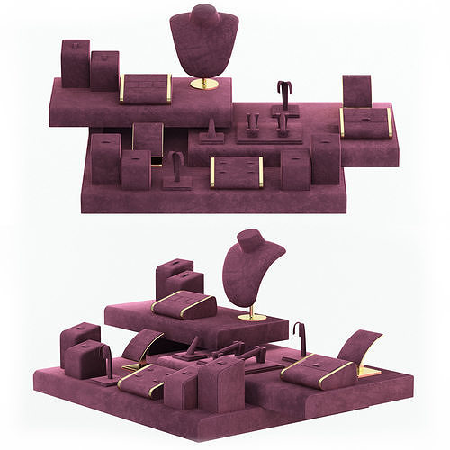 jewelry display set-ruichen03 3D model | CGTrader