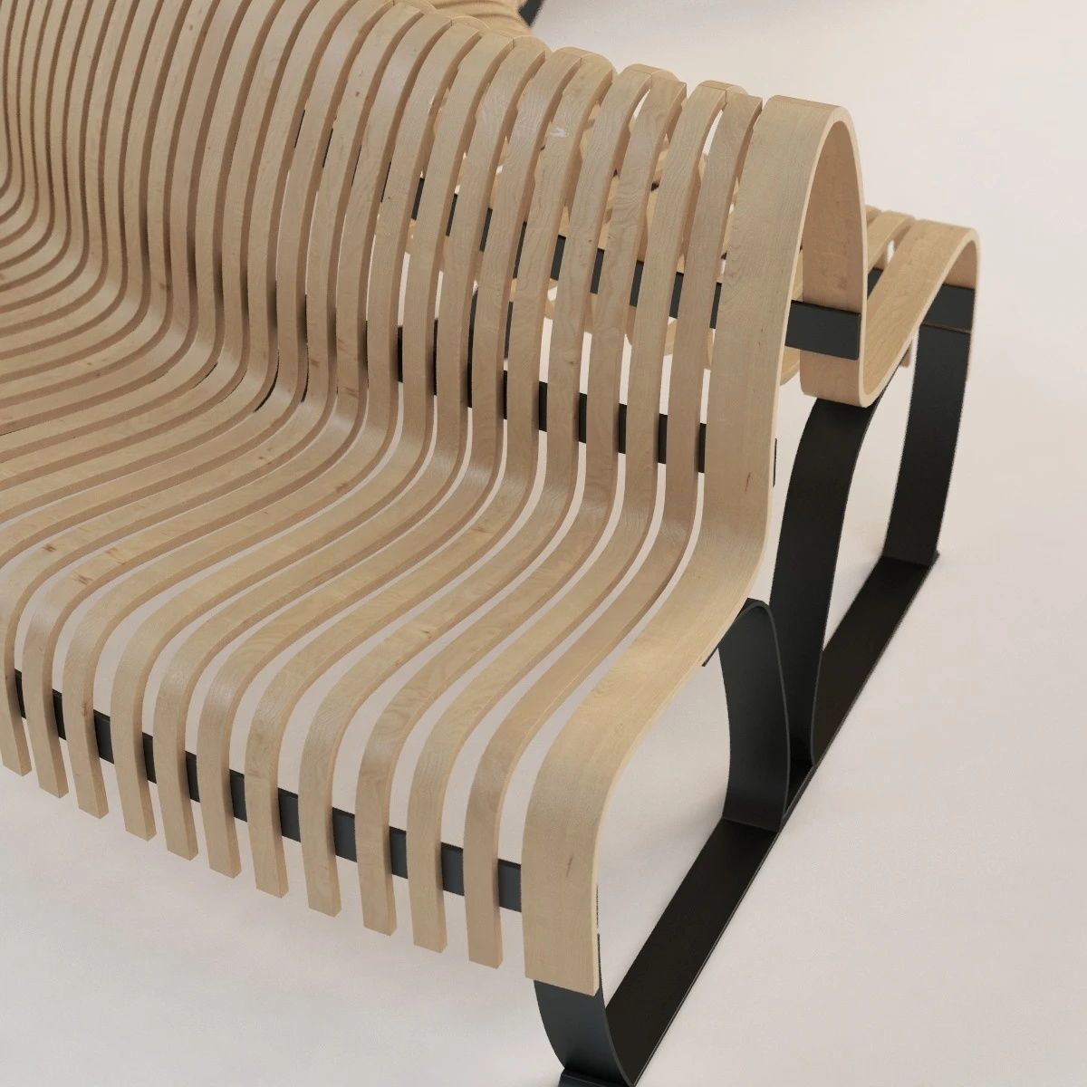 Nova C Double Bench 3D model | CGTrader