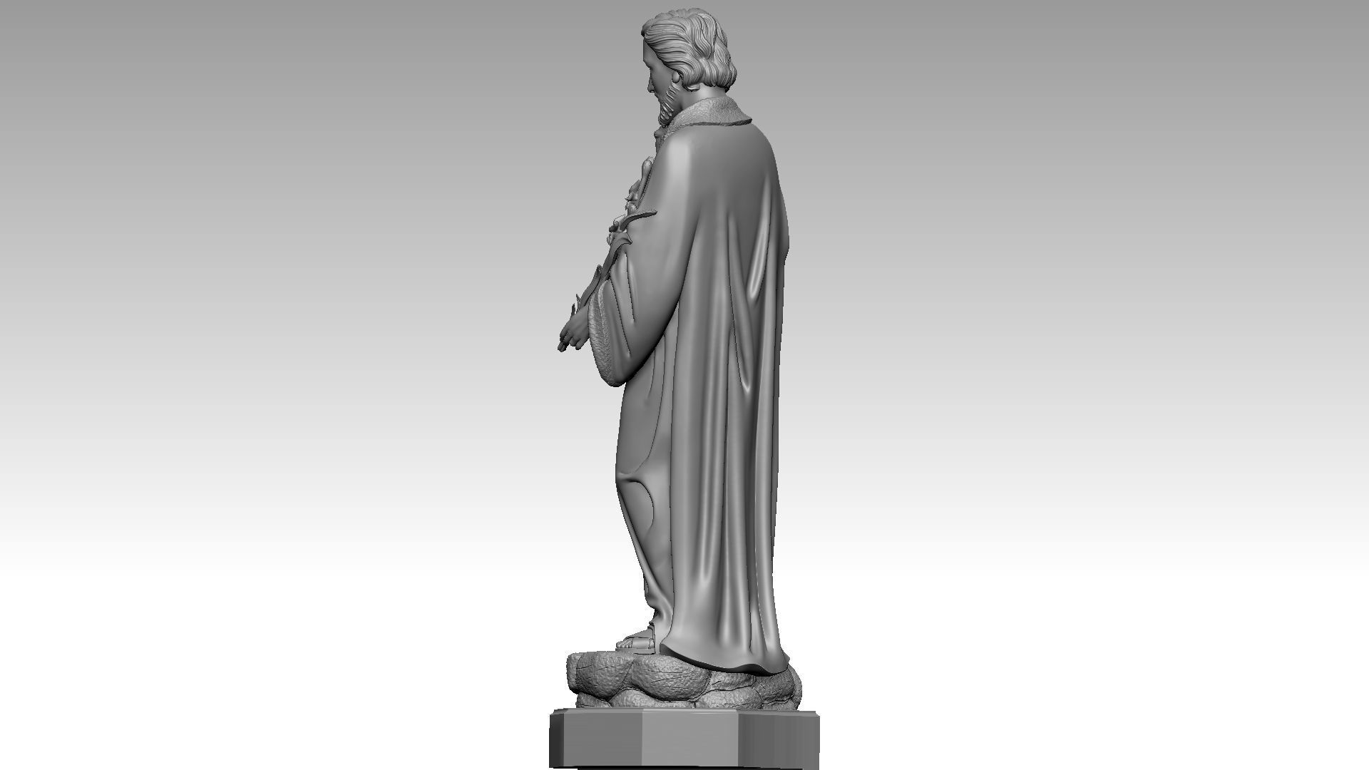 St Joseph with Jesus Christ 3D model 3D printable | CGTrader