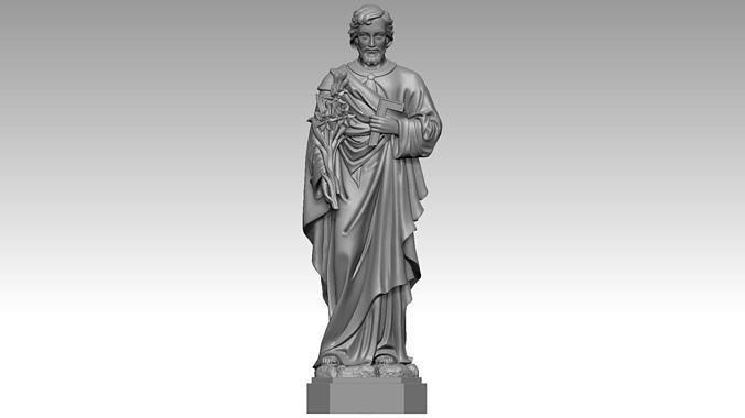 Saint Joseph 3D model 3D printable | CGTrader