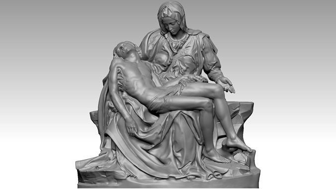 La Pieta 3D model 3D printable | CGTrader