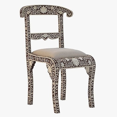 Bone Inlay Chair 3D model | CGTrader