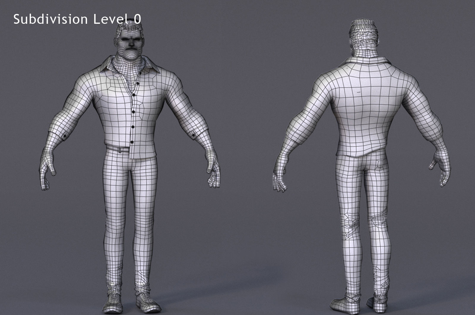 3D model James Cartoon Man Rig VR / AR / low-poly | CGTrader