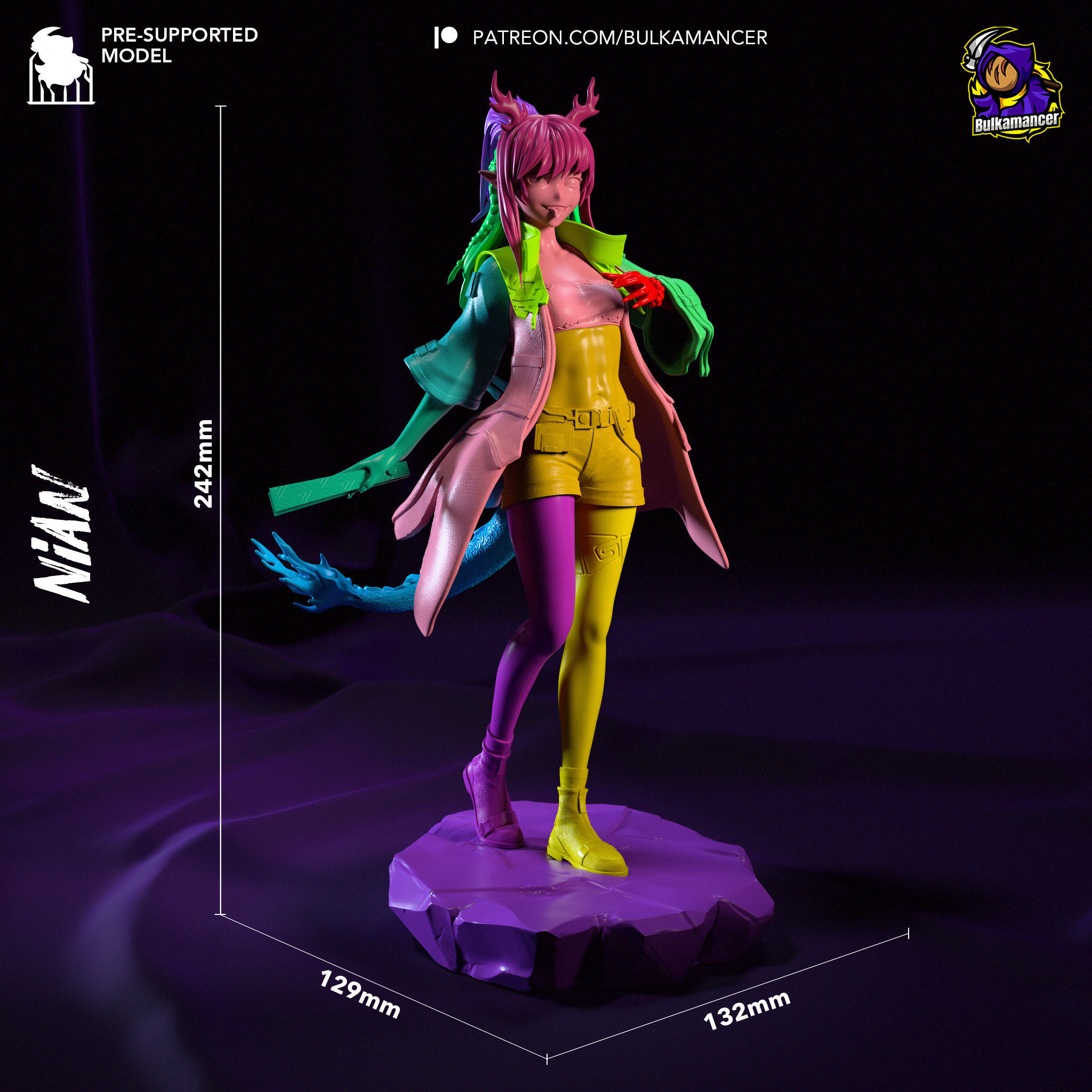 Nian - Arknights 3D model 3D printable | CGTrader