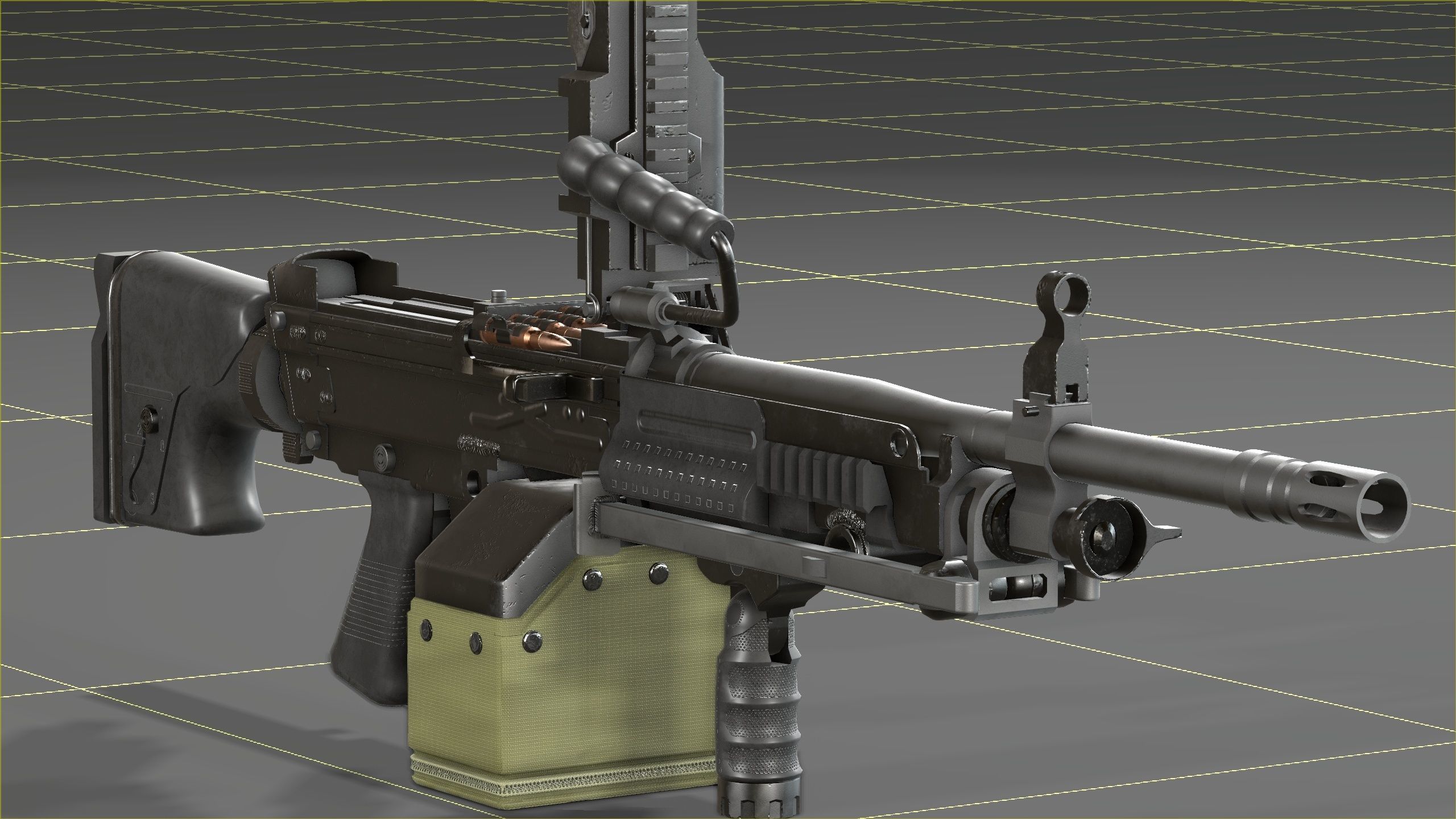 3D model FN Minmi MK3 with MGRS VR / AR / low-poly | CGTrader
