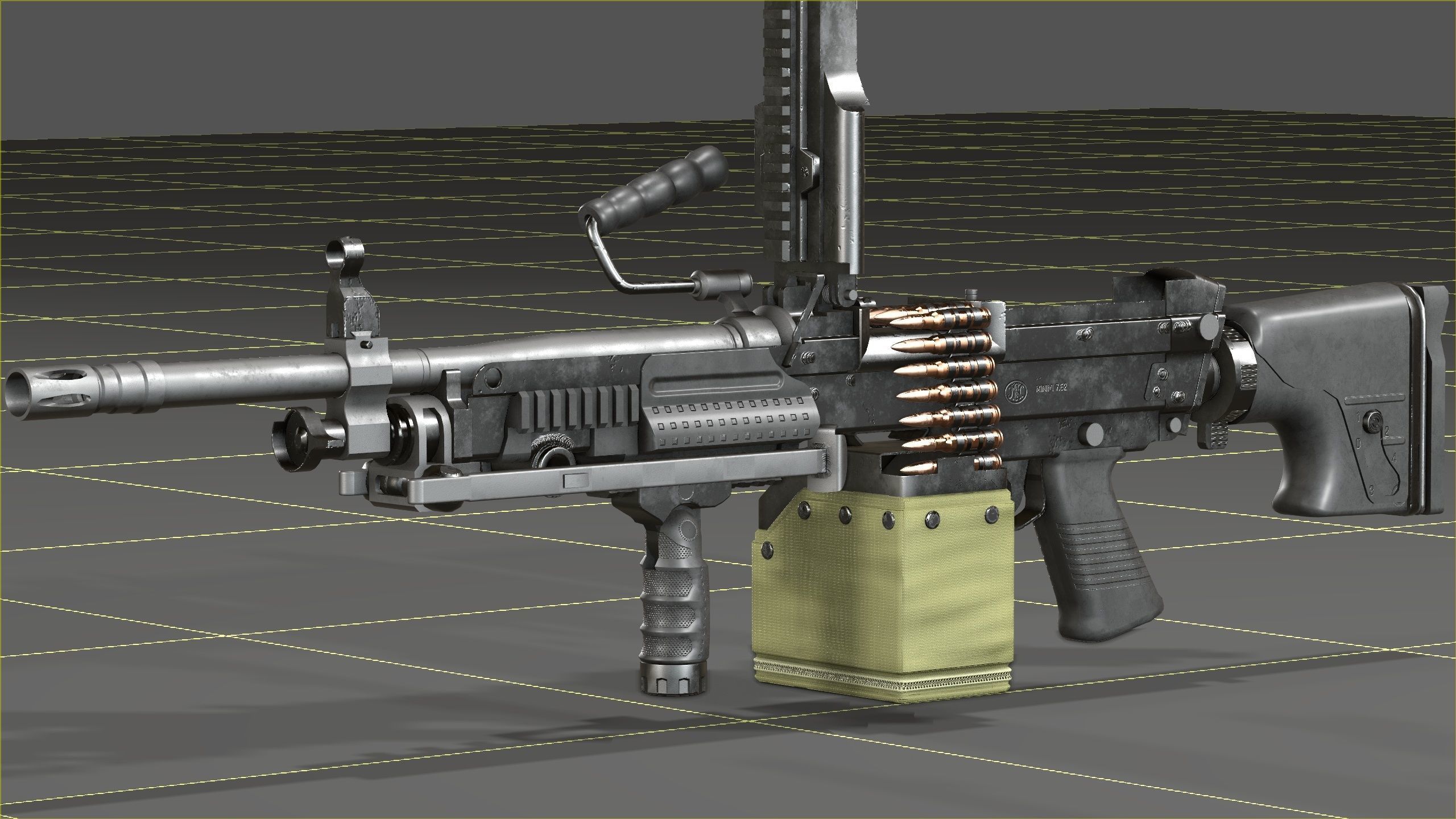 3D model FN Minmi MK3 with MGRS VR / AR / low-poly | CGTrader