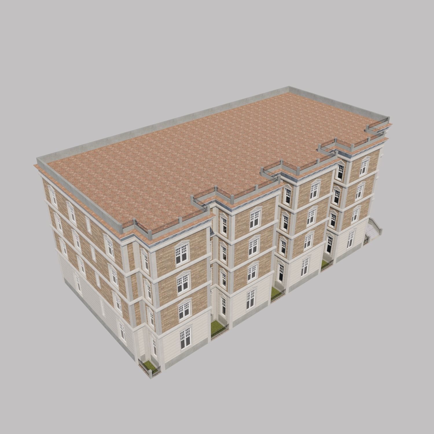 3D model New York City Apartment Building 01 THREEDEE INC VR / AR / low-poly | CGTrader