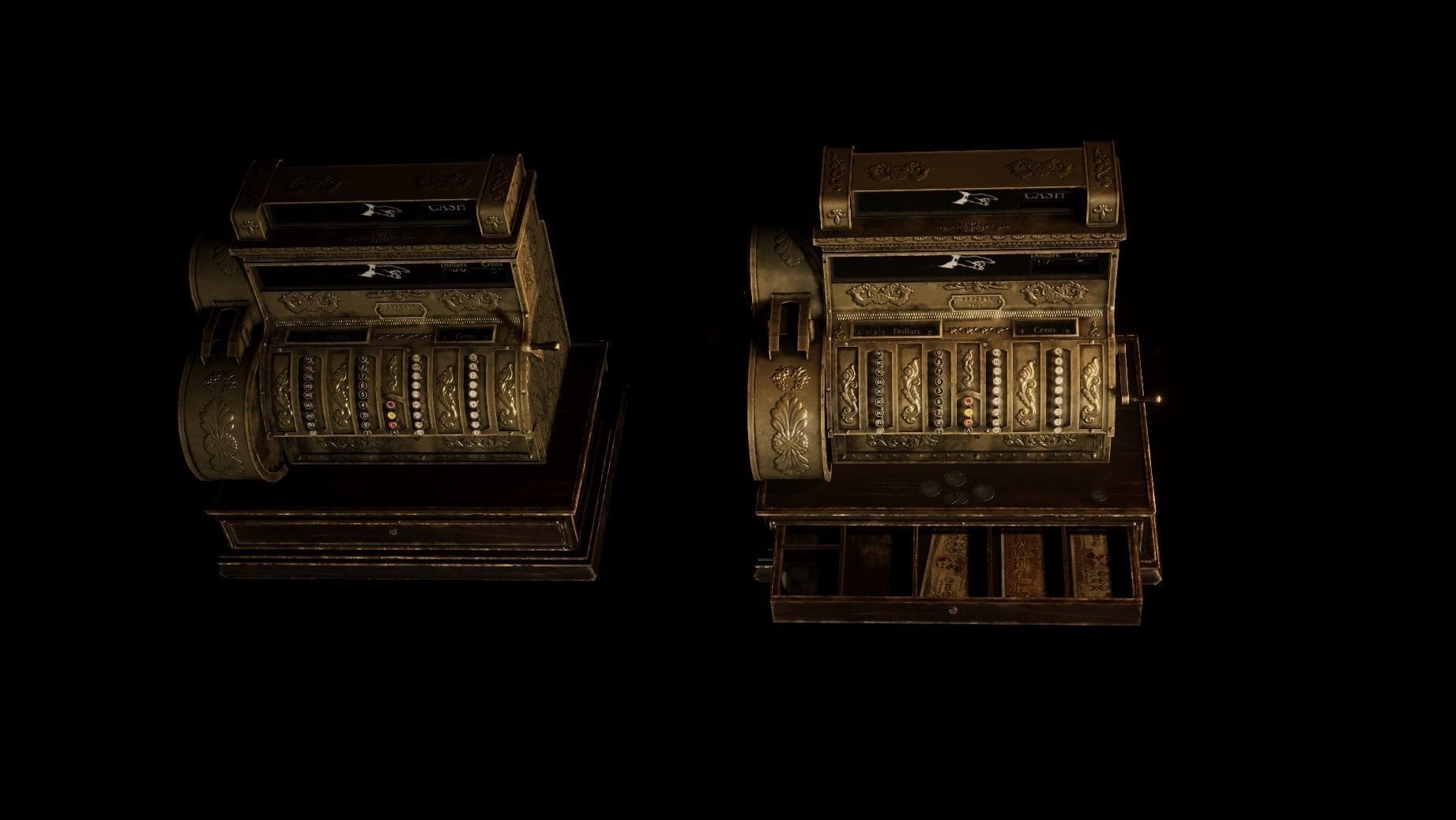 3D model Wild West OldCashRegister VR / AR / low-poly | CGTrader