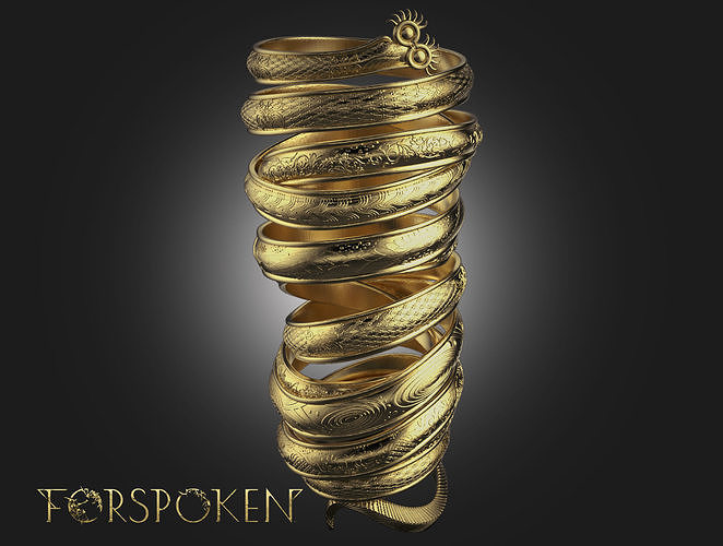 Forspoken Cuff 3D model 3D printable | CGTrader