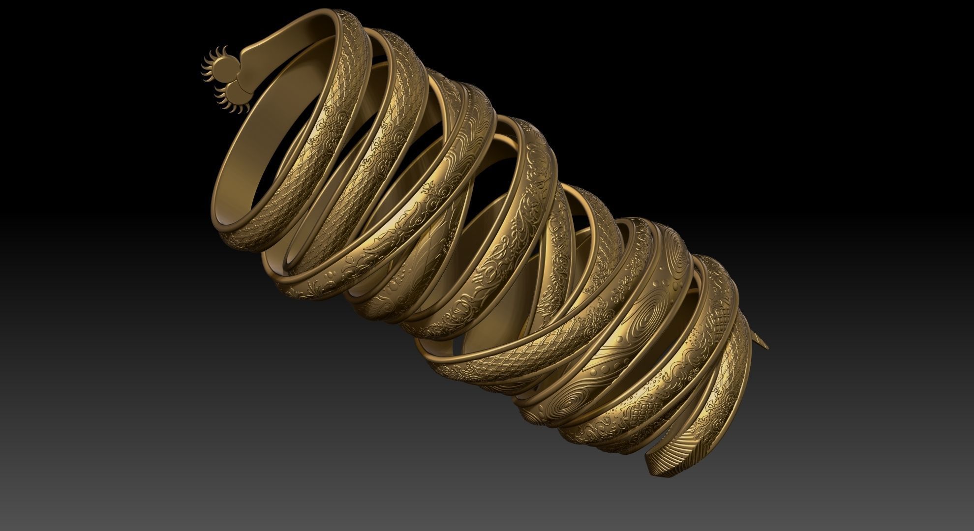 Forspoken Cuff 3D model 3D printable | CGTrader