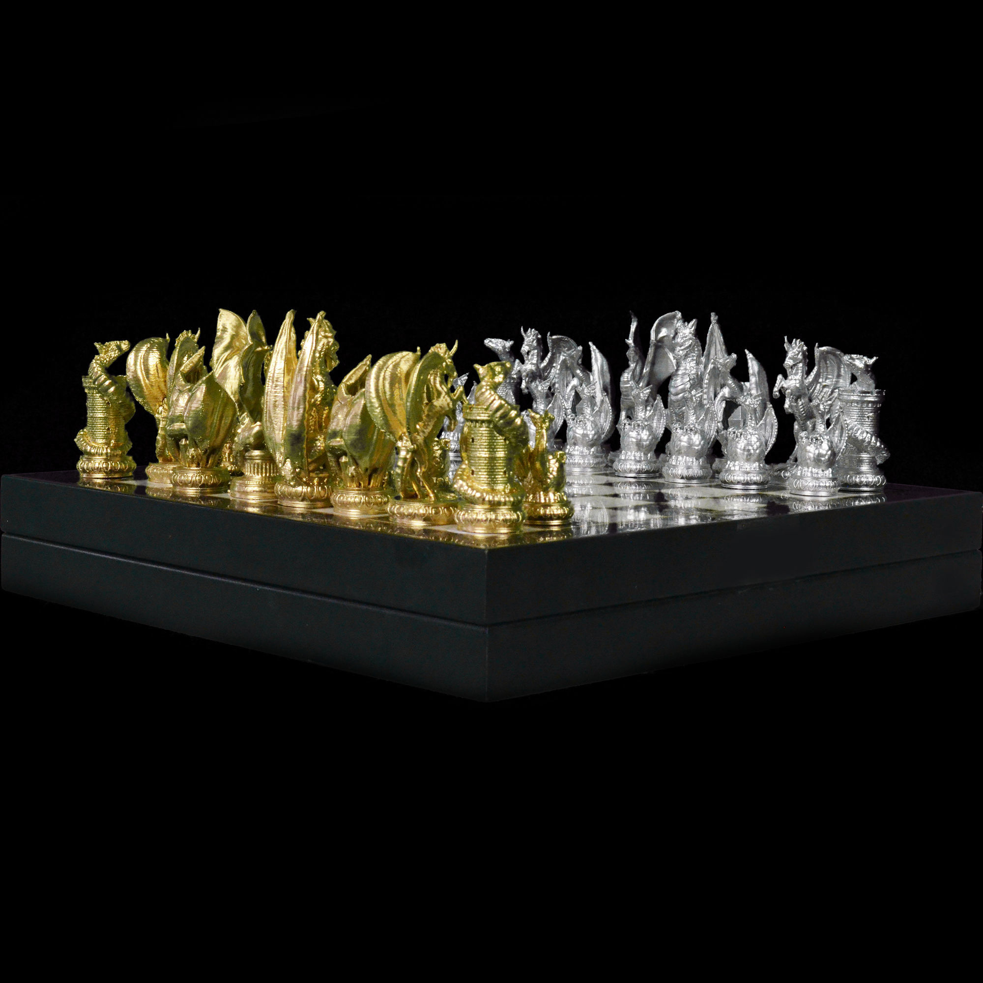 Dragon Chess Game 6 Different Pieces - Dragon Chess Game 3D model 3D ...