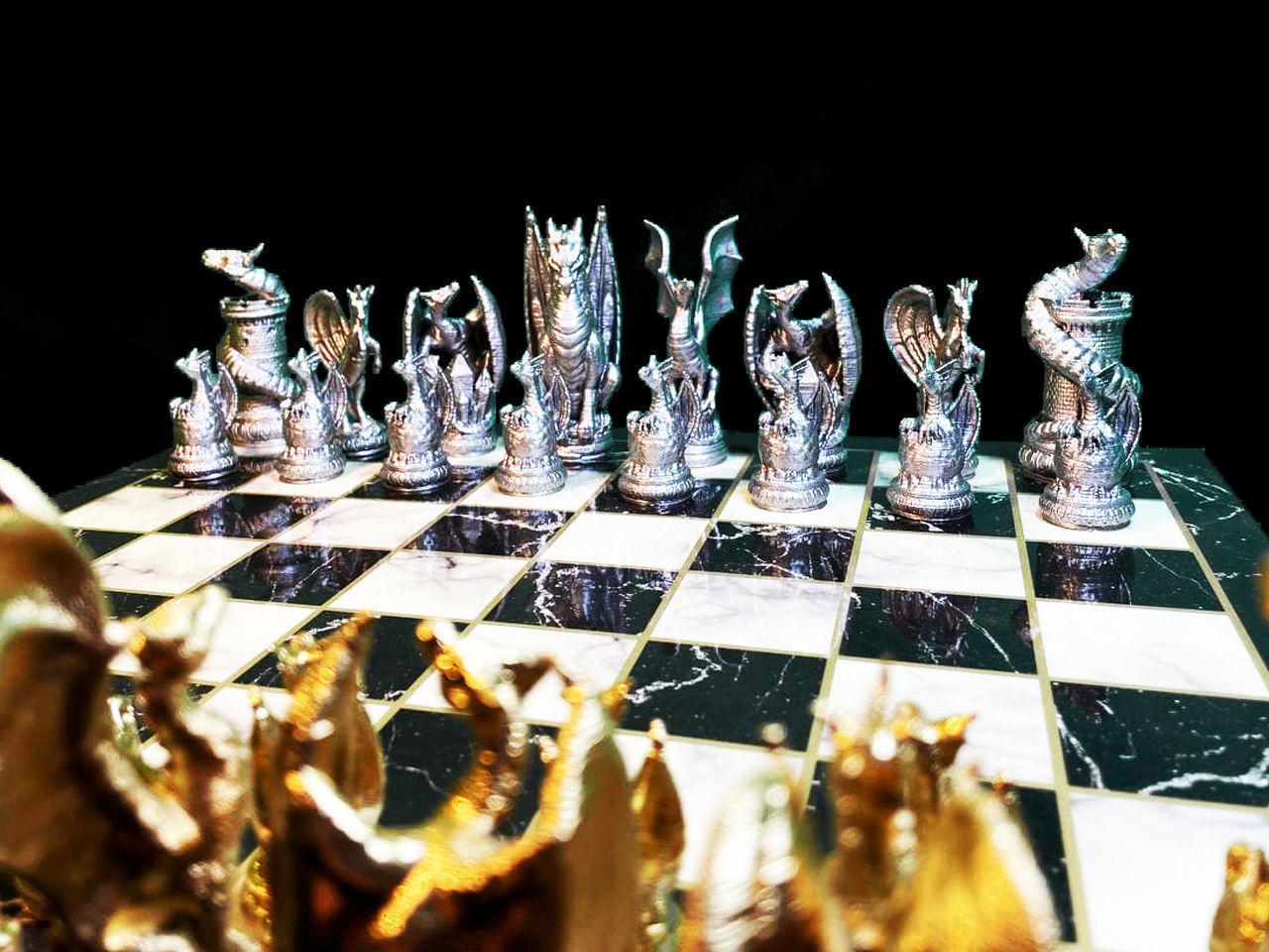 Dragon Chess Game 6 Different Pieces - Dragon Chess Game 3D model 3D ...