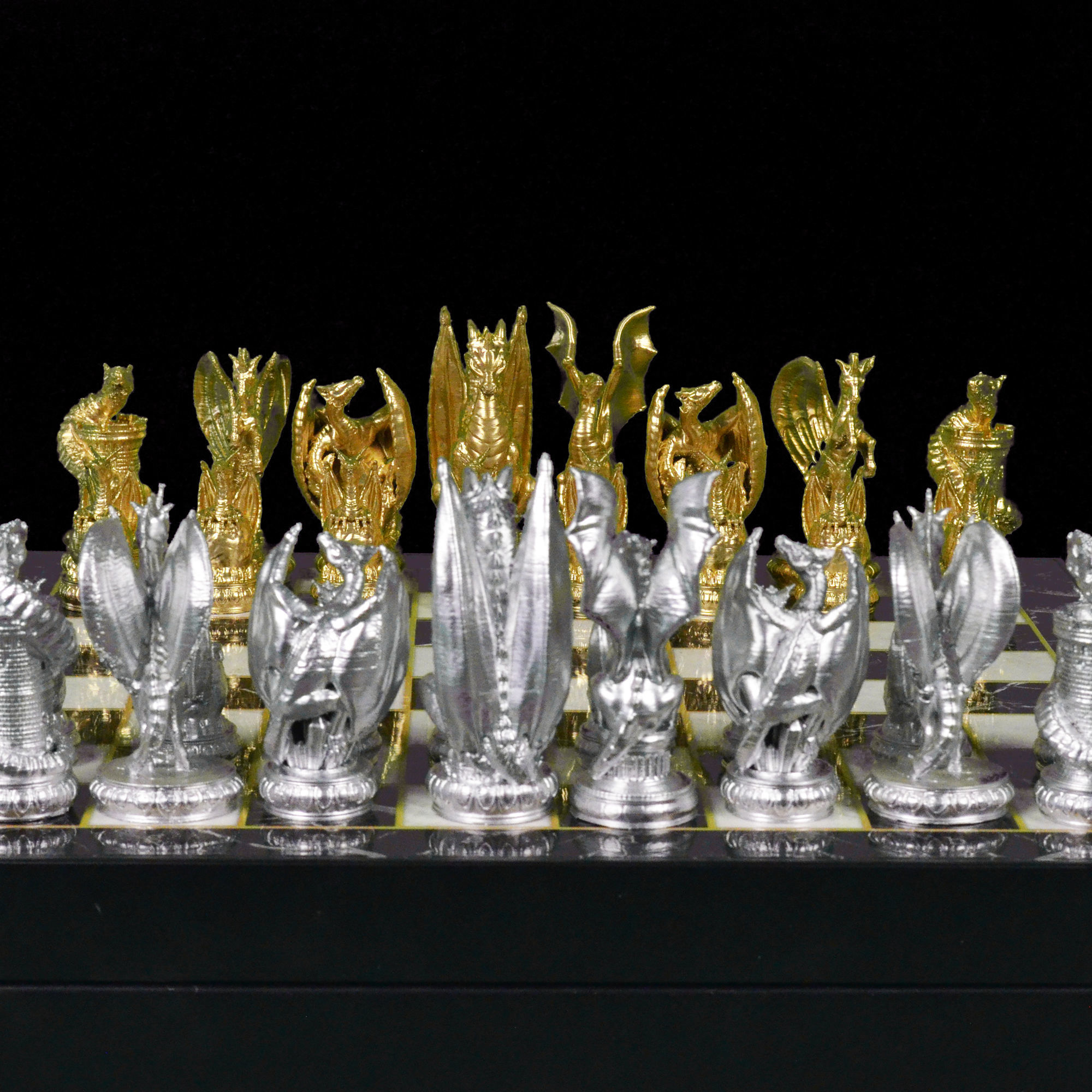 Dragon Chess Game 6 Different Pieces - Dragon Chess Game 3D model 3D ...