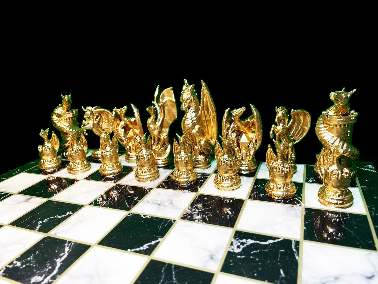 Dragon Chess Game 6 Different Pieces - Dragon Chess Game 3D model 3D ...