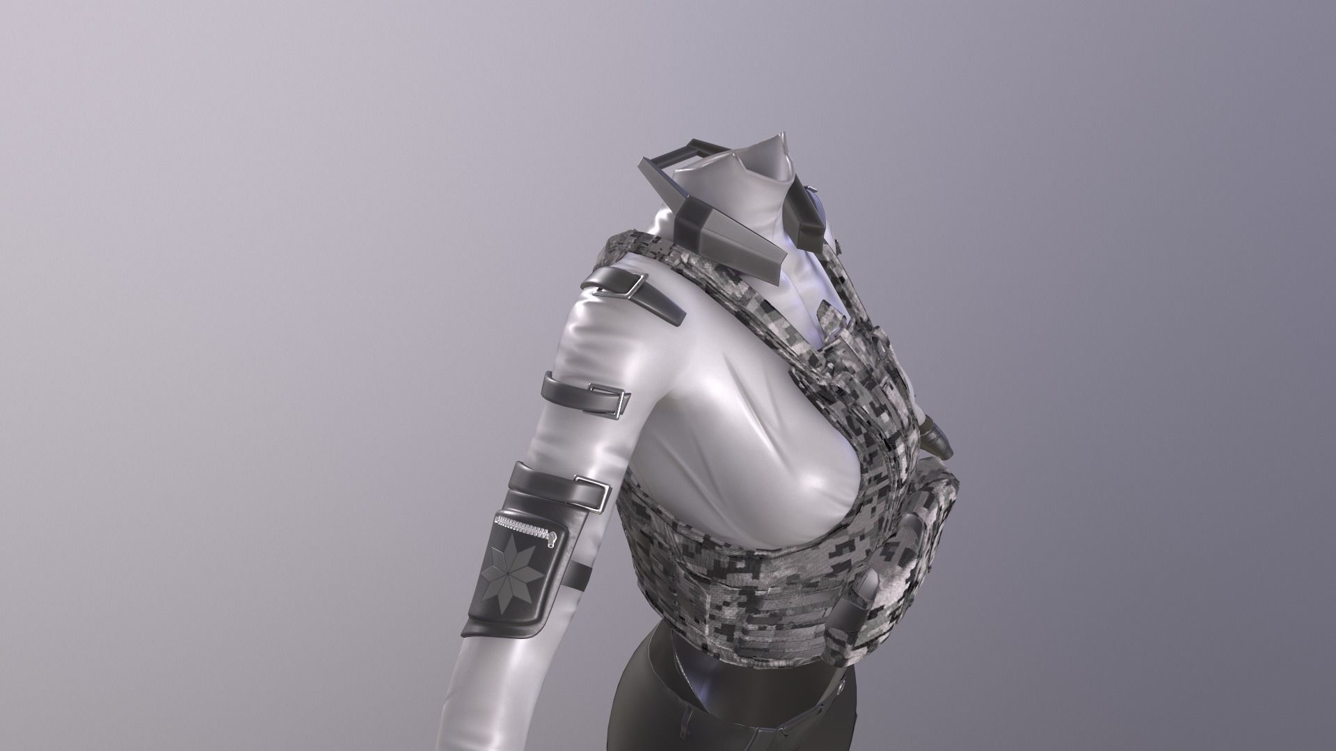 3D model Female military spy cloth VR / AR / low-poly | CGTrader