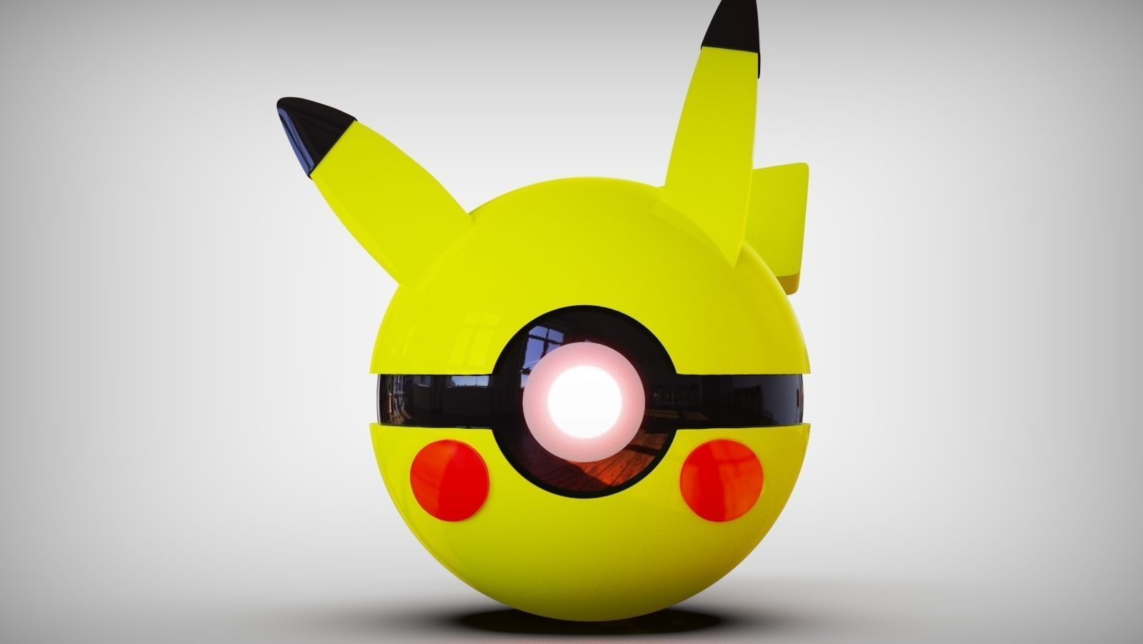 Pikachu pokeball 3D model 3D printable | CGTrader