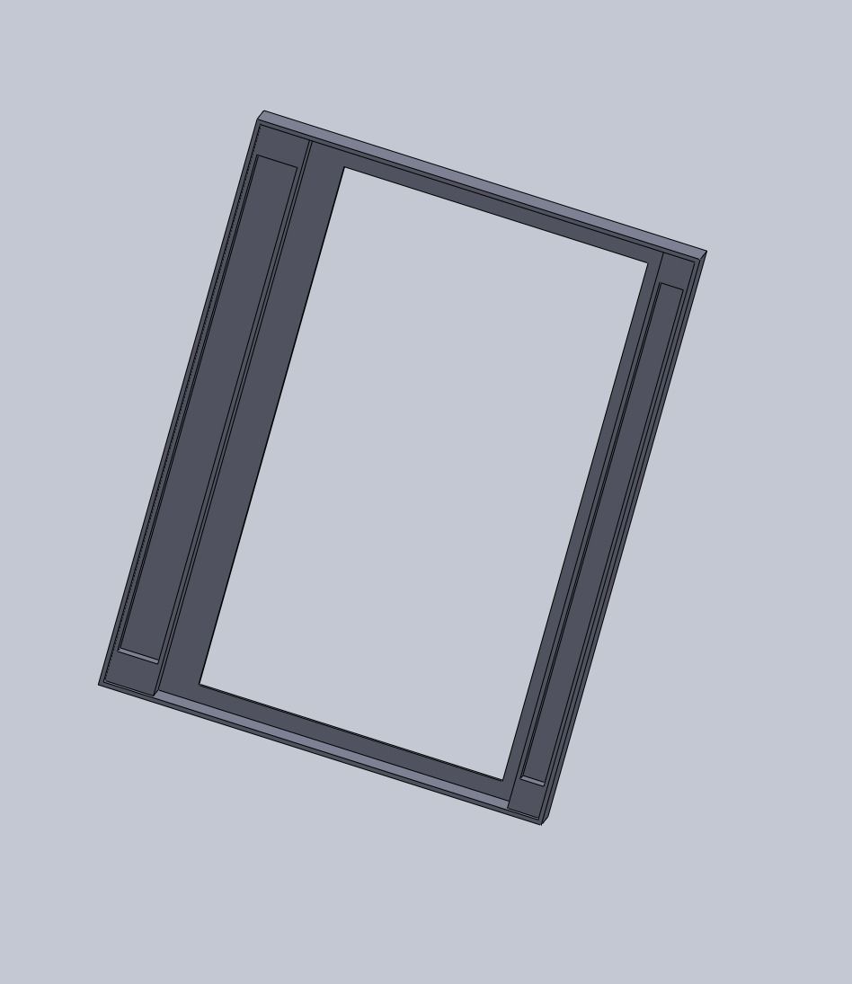 7inch display frame 3D model 3D printable | CGTrader