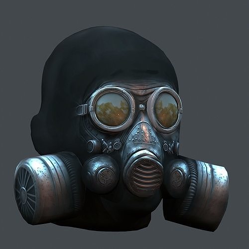 3D model Gas mask protection futuristic isolated equipment 3D model VR ...