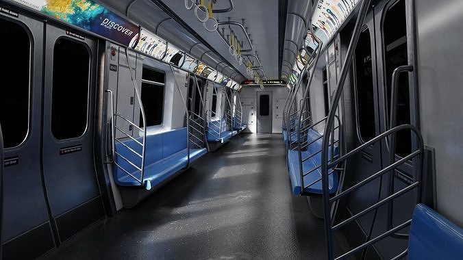 Subway Car Interior 8K and 4K Textures 3D model | CGTrader