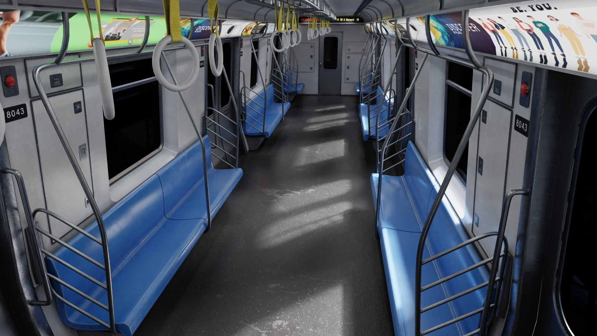 Subway Car Interior 8K and 4K Textures 3D model | CGTrader