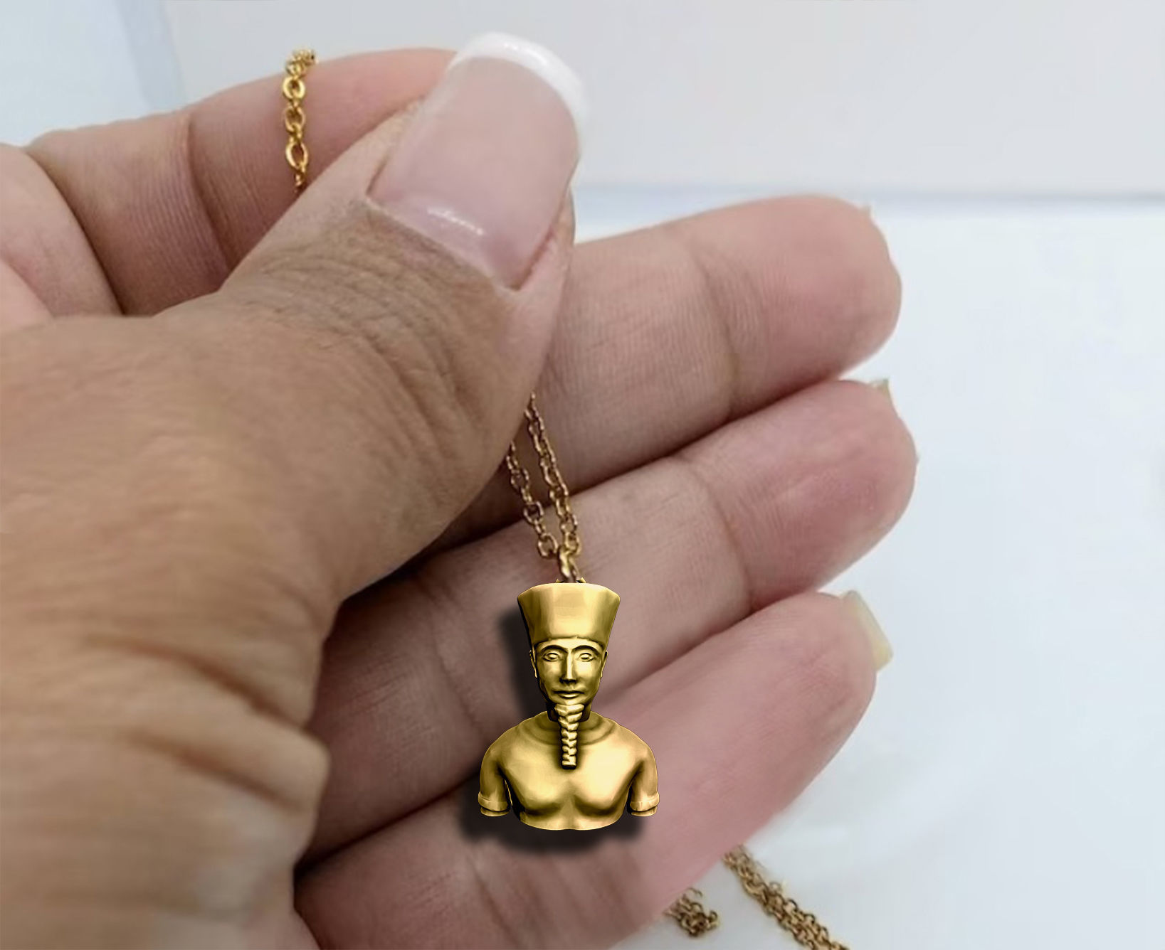 Egypt-god-Amun Pendant Egypt Pharaonic Art Necklace jewelry 3D model 3D ...