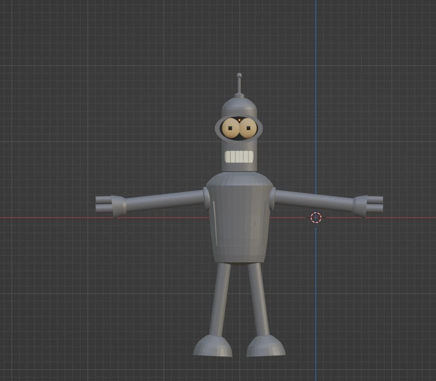 Bender from futurama free VR / AR / low-poly 3D model | CGTrader