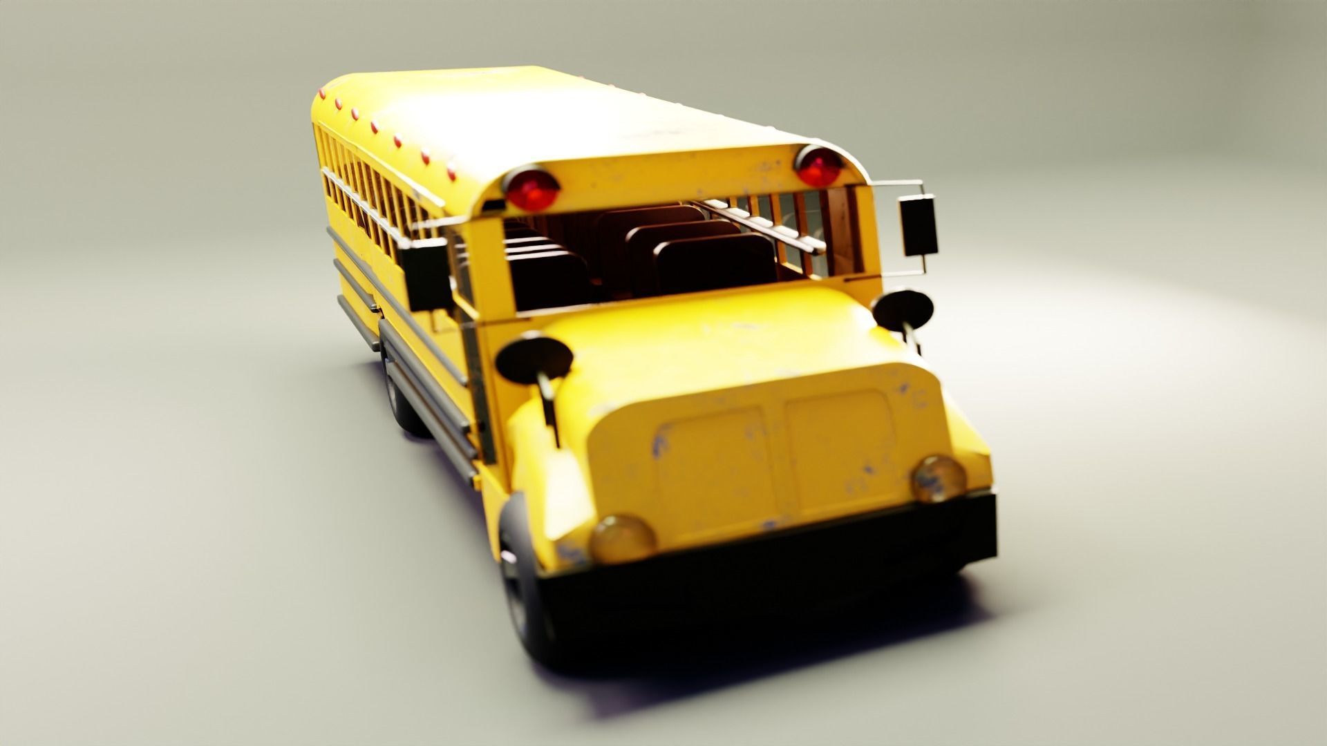 3D model school bus VR / AR / low-poly | CGTrader