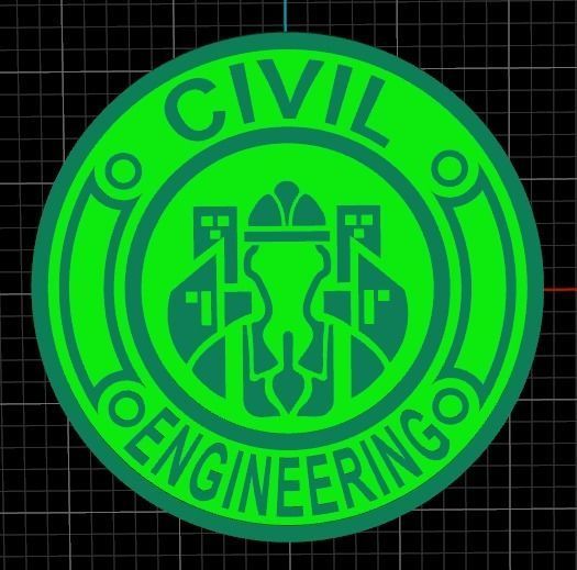 Civil Engineering Medal or Coin Medalla Ingenieria Civil free 3D model ...