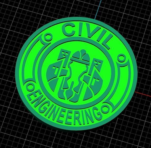 Civil Engineering Medal or Coin Medalla Ingenieria Civil free 3D model ...