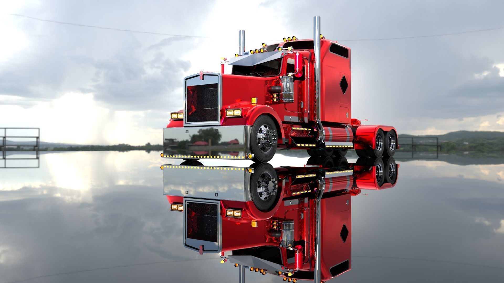 kenworth w900 3D model | CGTrader