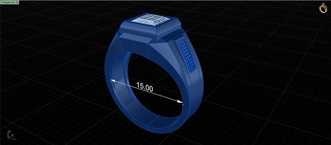 Men Ring 3dm Model 3D model 3D printable | CGTrader