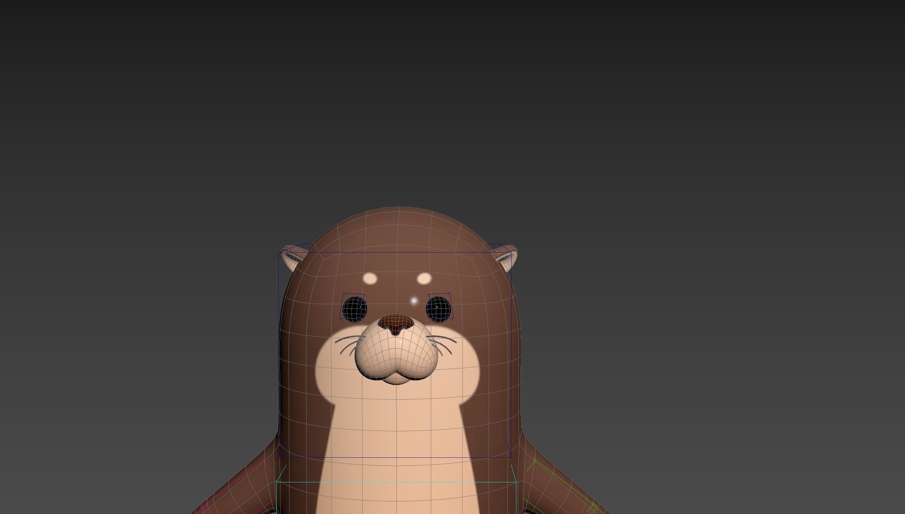 Rigged Otter Character 3D model rigged | CGTrader
