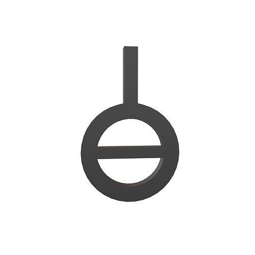 3D model Agender Symbol V1 001 VR / AR / low-poly | CGTrader