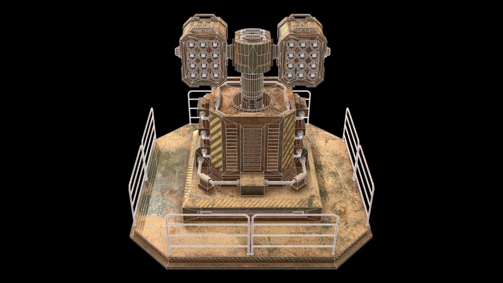 Rusty Turret-1-V2 3D model | CGTrader
