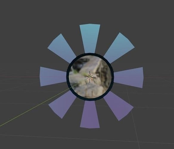 Mirror Decoration with Gradient Effect 3D model animated | CGTrader