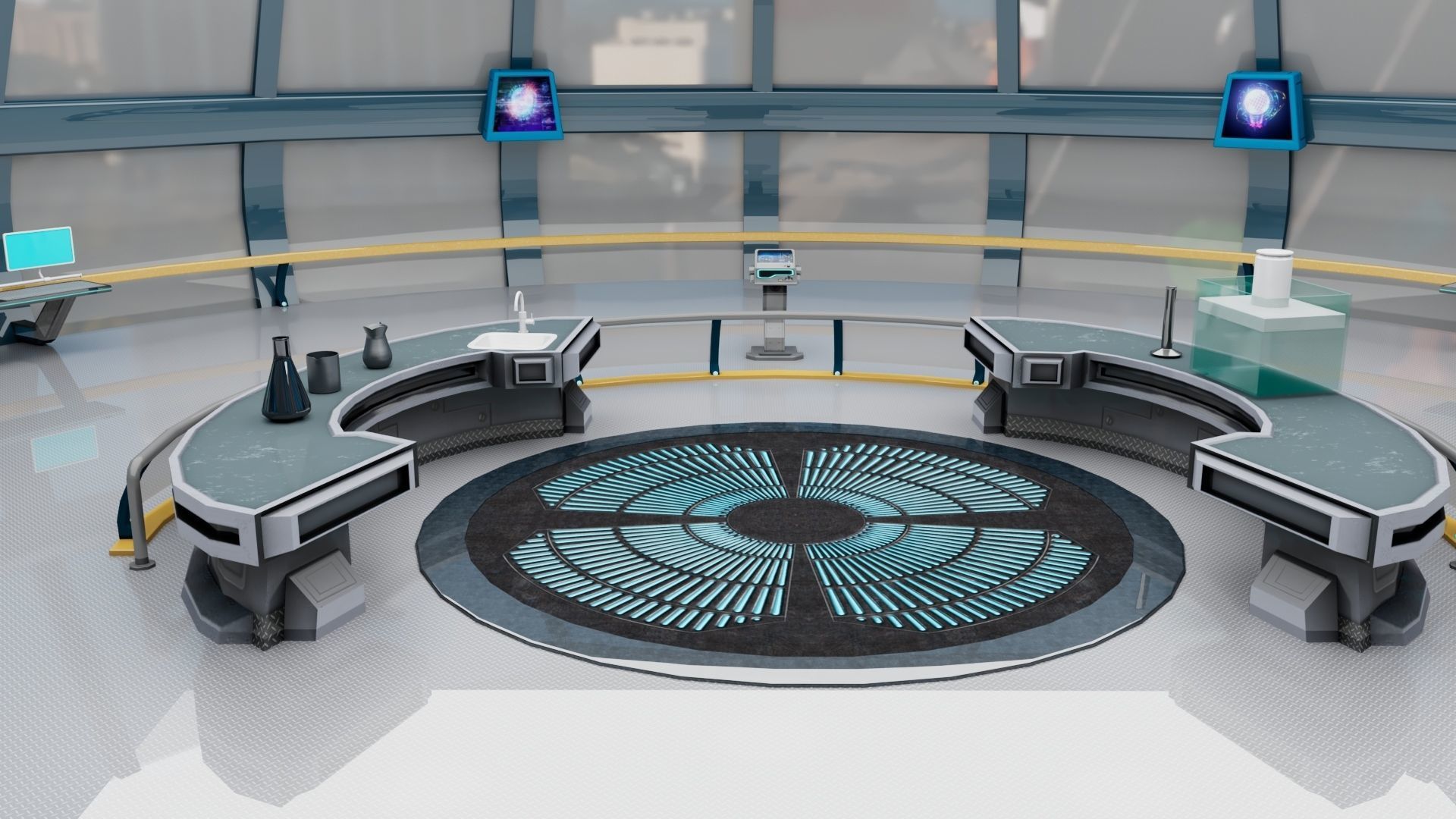 3D model sci-fi liquid lab VR / AR / low-poly | CGTrader