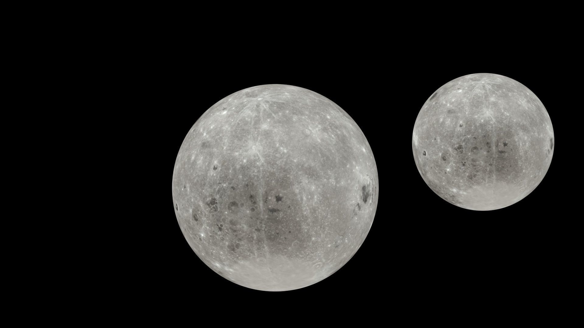 Two Moons 3D model | CGTrader
