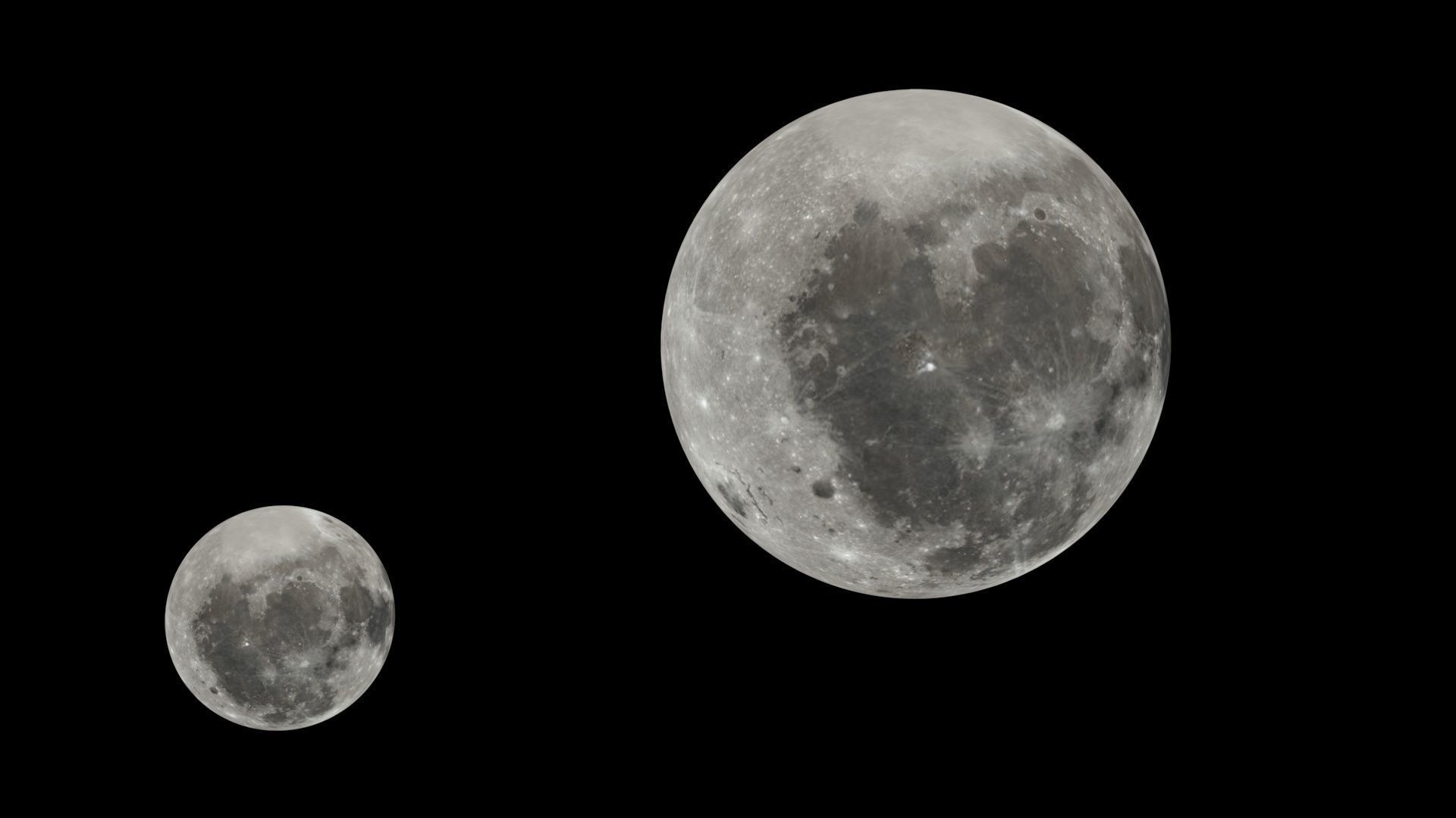 Two Moons 3D model | CGTrader