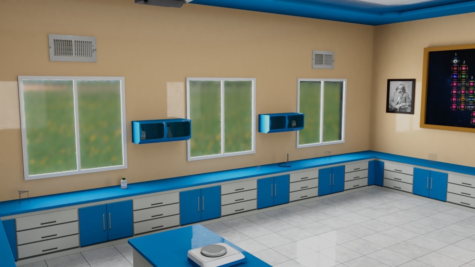 3D model Conservation of mass lab VR / AR / low-poly | CGTrader
