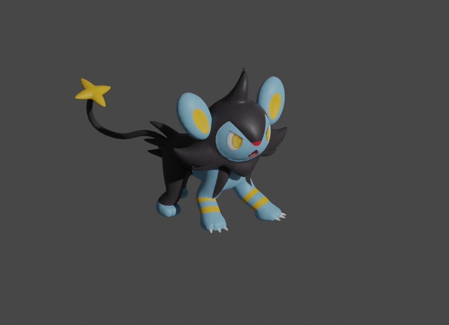 Shinx Luxio and Luxray 3D model 3D printable | CGTrader
