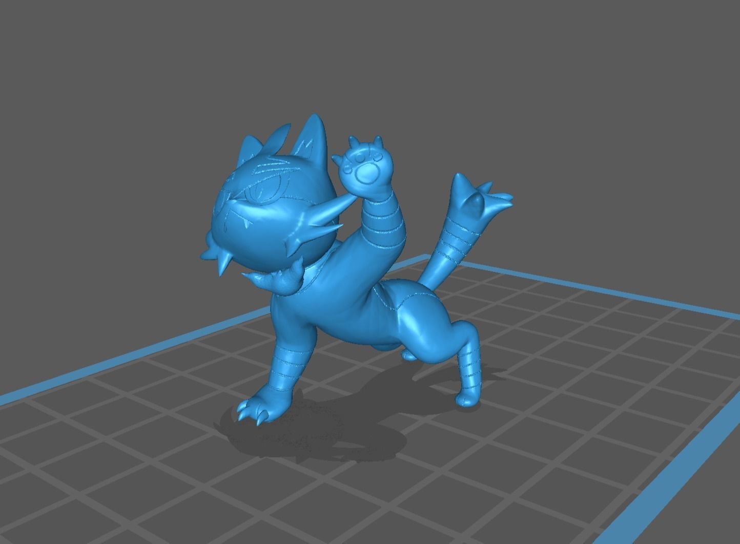 Litten Torracat and Incineroar 3D model 3D printable | CGTrader