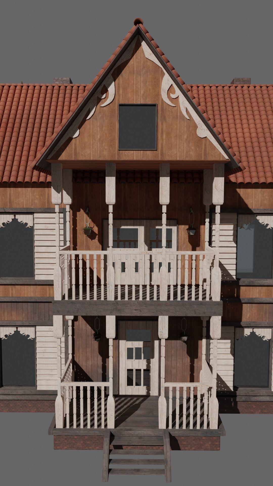Old Stylized House 3D model rigged | CGTrader