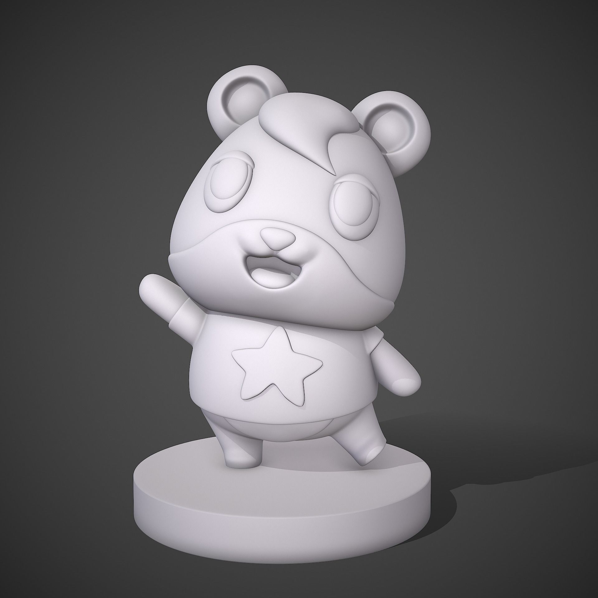 HAMLET - BOMBO - ANIMAL CROSSING HAMSTER 3D model 3D printable | CGTrader
