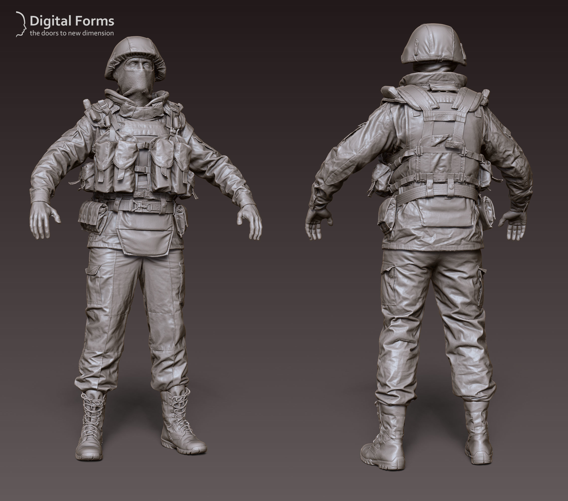 Russian uniform of the early 2000s 3D model | CGTrader
