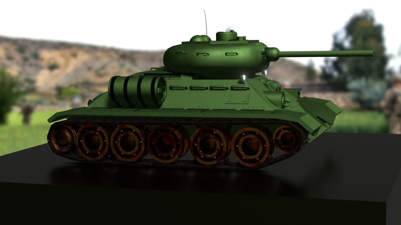 T-34 85 Tank 3D Model free 3D model | CGTrader