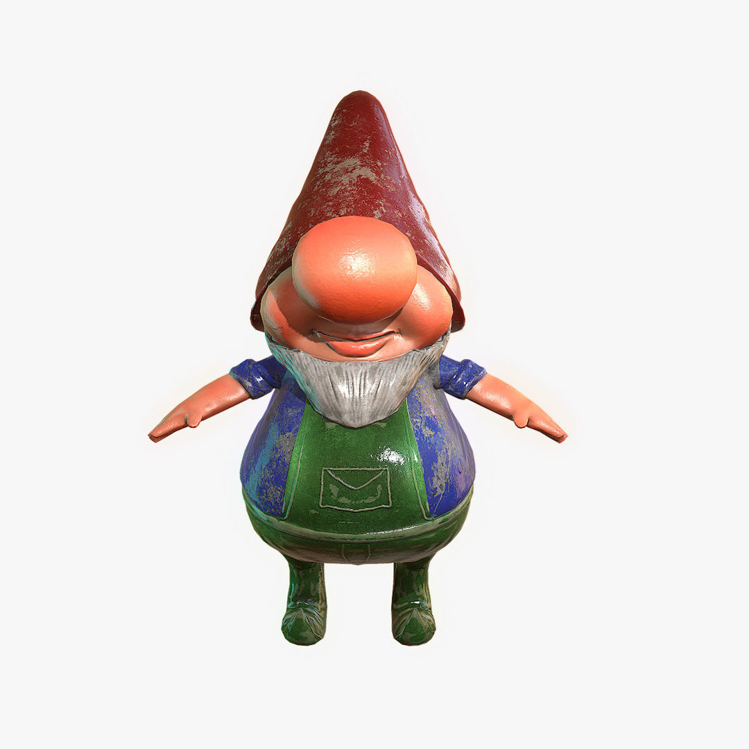 3D model Garden Gnome VR / AR / low-poly | CGTrader